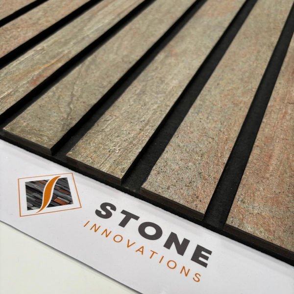 DUBAI COPPER Slim Stone Louver Veneer Panel – Stone Innovations Ltd