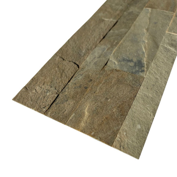 AUTUMN TAN Split Face Slate Peel & Stick Wall Tile - 15 x 60cm – Stone ...